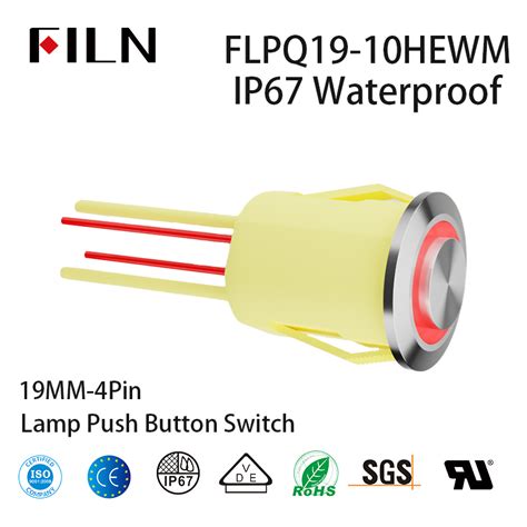 Great Lamp Push Button Switch Filn 19mm Lamp Push Button Switch