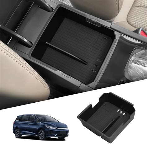 Smabee Para Byd M6 2024 2025 Consola Central Reposabrazos Caja De Almacenamiento Bandeja Central