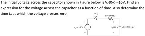 Solved Find An Expression For The Voltage Across Capacitor