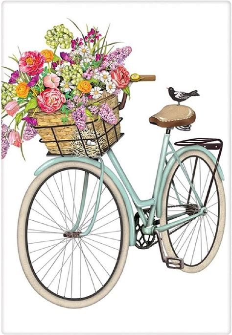 Велосипед с цветами рисунок 68 фото