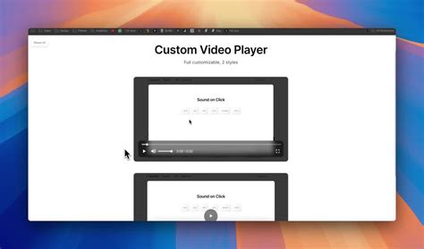 segmentui on linkedin custom video player for framer → sleek modern