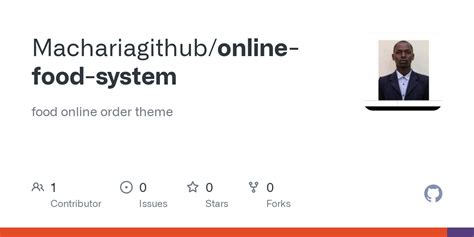 GitHub Machariagithub Online Food System Food Online Order Theme