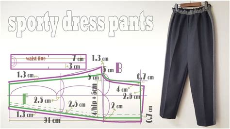 스포티한 고무줄바지 만들기 Sewing Clothes Women Pants Sewing Pattern Linen Pants Women
