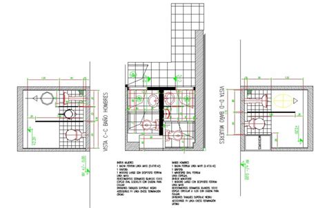 Section And Plan Detail Of Sanitary Toilet 2d View Cad Construction Block Layout Autocad File