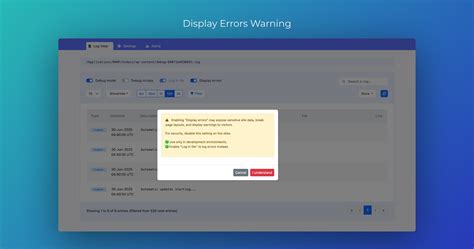 Debug Log Viewer Wordpress Plugin
