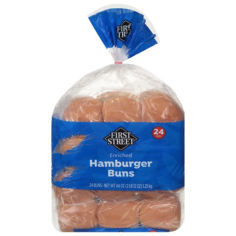 First Street Hamburger Buns Enriched Smart And Final