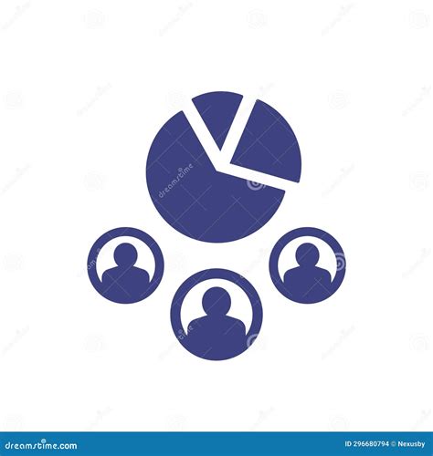 Customer Segmentation Icon On White Stock Vector Illustration Of Customer Pictogram 296680794