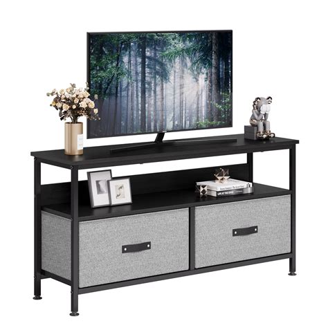 Idealhouse 55 Inch Living Room Tv Stand And Media Console Table With Storage Drawer Grey