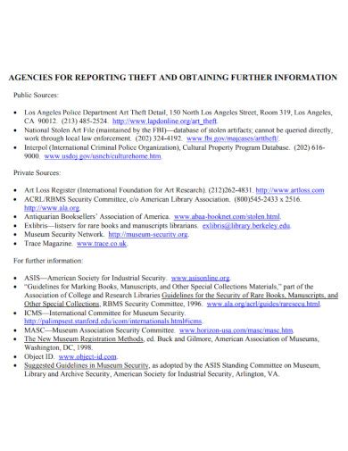 Theft Investigation Report 10 Examples Format Pdf Examples