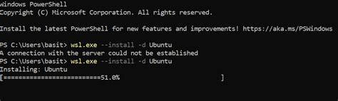 Can T Install WSL From The Command Prompt Issue Microsoft WSL GitHub