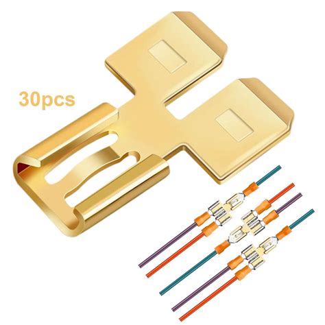 Double Spade Connector Wire Terminals Adapter Electrical Tab Slip Ebay