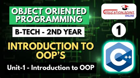 Lec 1 Introduction To Oops Oopm B Tech 2nd Year Youtube
