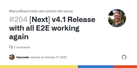 Next V Release With All E E Working Again Issue BiancoRoyal Node Red Contrib Iiot