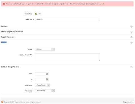 Solved Please Correct The Xml Data And Try Again Element Magento
