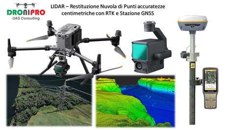Lidar Drone Rtk Con Operatore E Stazione Gnss