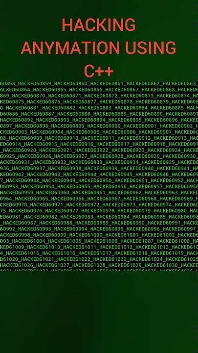 Hacking Animation Using C Programing Language Shorts Short