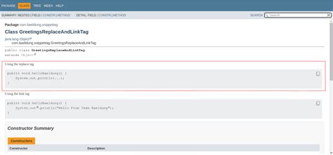 Java Api文档中的代码片段 Baeldung中文网