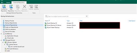backup copy jobs created by veeam backup for aws to on premise storage