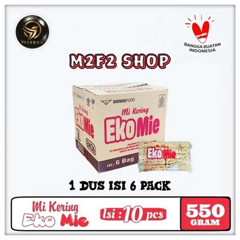 Promo Mi Kering Eko Mie Nikmat Dan Hemat Gr Kemasan Karton Diskon Di Seller M F
