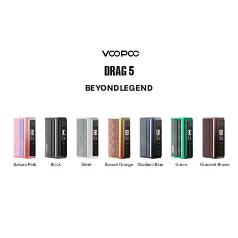 Voopoo Drag 5 Box Mod Drag 5 Kit Dual 18650 Dual Battery