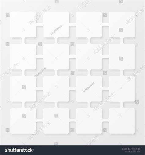 White Flowchart Square Elements Connected Business Stock Vector Royalty Free 2153371427