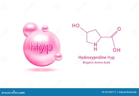 Hydroxyproline Molecule 3d Molecular Structure Ball And Stick Model Structural Chemical