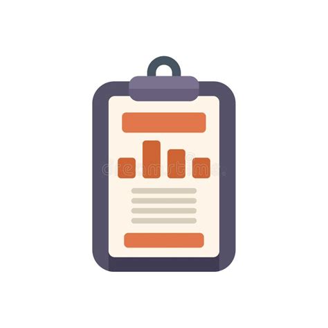 Clipboard Showing Business Report With Charts And Data Analysis Stock