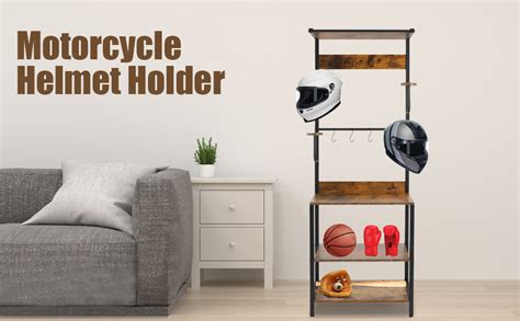 Pyroarle Motorcycle Helmet Holder Floor Mounted Stand