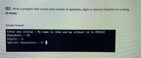 Solved Q2 Write A Program That Counts Total Number Of