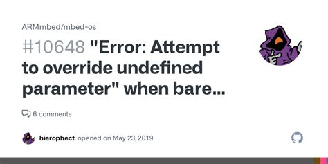 Error Attempt To Override Undefined Parameter When Bare Metal Profile Is Added · Issue 10648