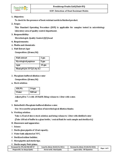 Sop 37 Hrm Pdf Chemistry Physical Sciences