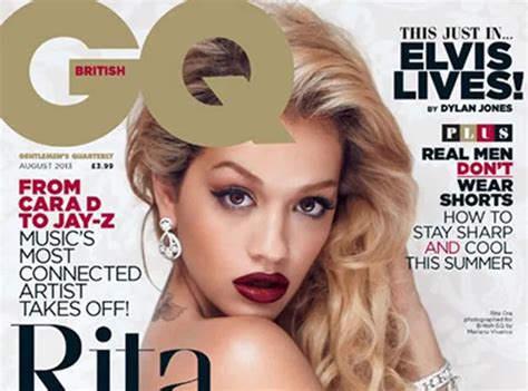 Mode Rita Ora Elle Saffiche Topless Et Glamour En Couverture De Gq
