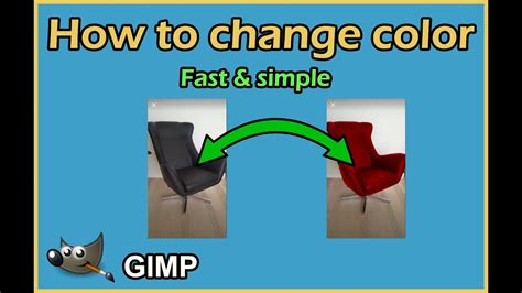 Gimp How To Change Color Of An Object Tutorial YouTube