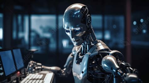 Red Hearted Cute Ai Robot D Rendering Powerpoint Background For Free Download Slidesdocs