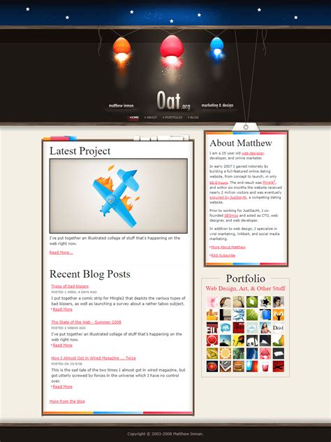 Matthew Inman In 2008 Web Design Museum