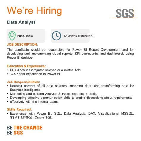 We Are Hiring A Data Analyst For The Pune Location Apply Here Adrtoqx4t4ai Rashmi