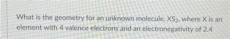 Solved What Is The Geometry For An Unknown Molecule XS Chegg Com