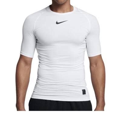 Nike Pro Combat Shirt White Men S Fashion Activewear On Carousell
