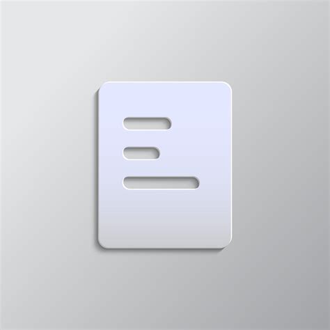 Document Paper Style Iocn Grey Color Vector Background Paper Style Vector Icon 20967085