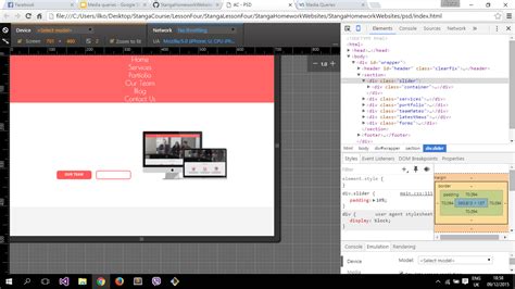 Html Media Query Browser Resizing Issues Stack Overflow
