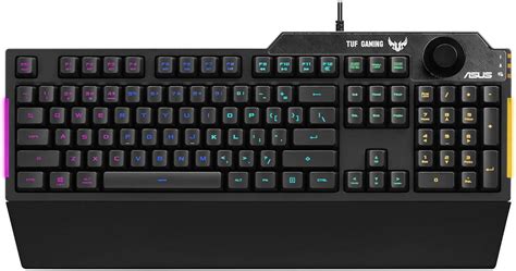 Asus Tuf Gaming K Gaming Keyboard Dedicated Volume Control Knob Spill Resistant Side Light