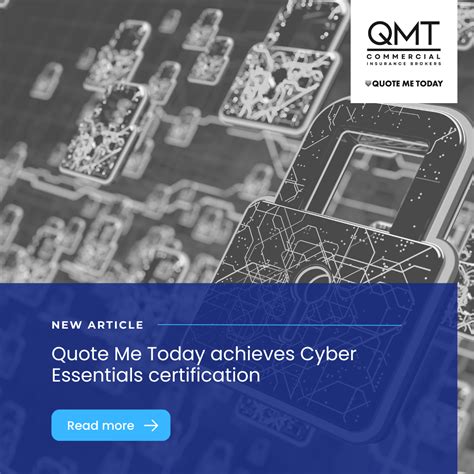 Quote Me Today Achieves Cyber Essentials Certification A Milestone In Cybersecurity Commitment