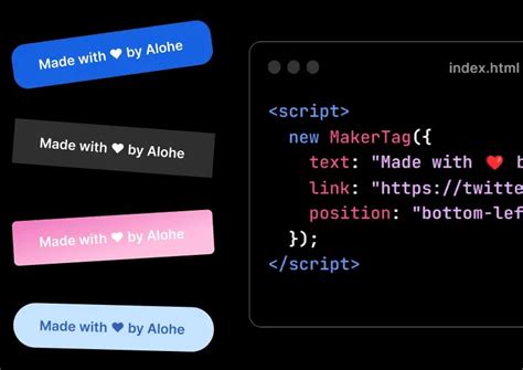 highly customizable text tag generator in javascript maker tag css