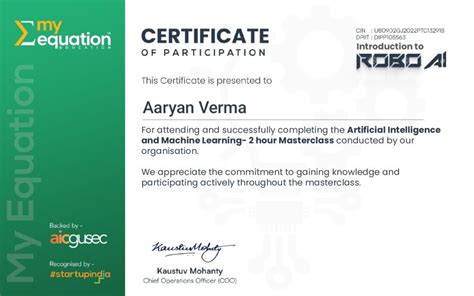 ai machinelearning techforgood learningjourney roboai myequation