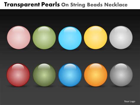 Transparent Pearls On String Beads Necklace Powerpoint Slides And Ppt Templates DB PowerPoint