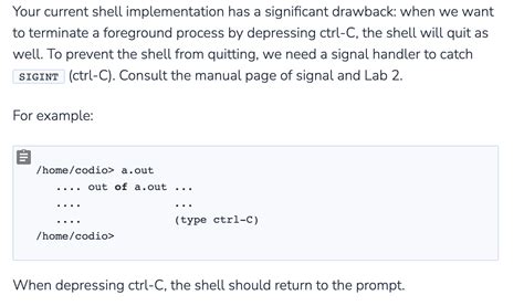 Solved Write In C Print The Shell Prompt And Adding