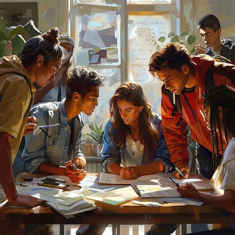 Classmates Creating Images Free Download On Freepik