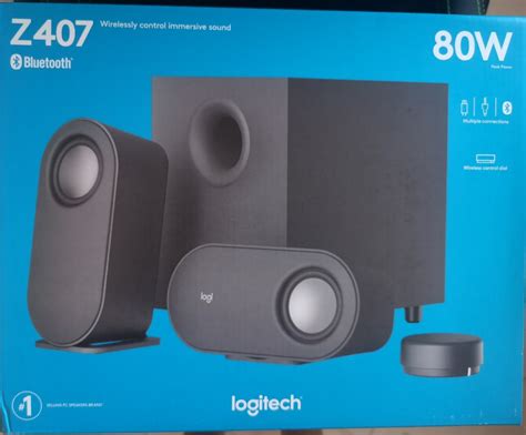 Logitech Z407 2 1 Bluetooth Computer Speakers With Subwoofer And Wireless Control Audio