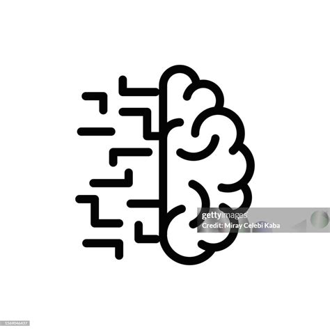 Deep Learning Artificial Intelligence Line Icon High Res Vector Graphic