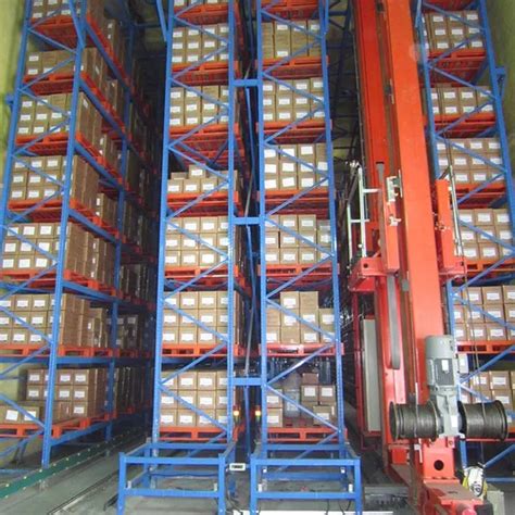 High Duty Automated Storage Retrieval Rack System Stacker Crane Pallet